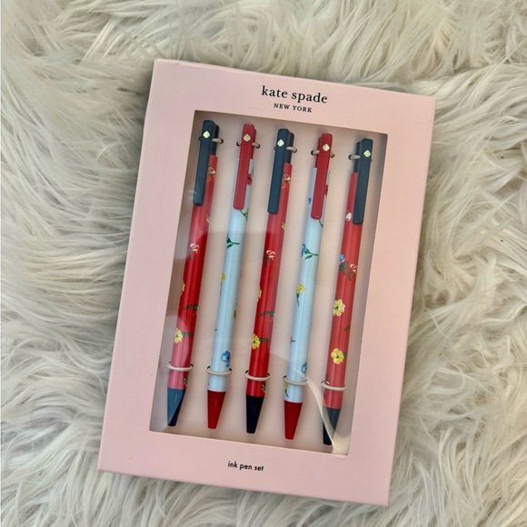 kate spade | Office | Kate Spade Floral Ink Pen Set | Poshmark